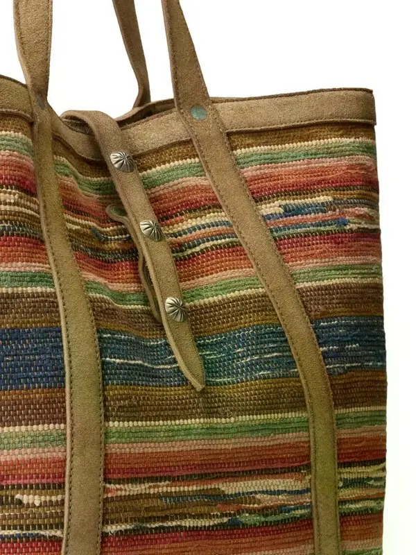 Ralph Lauren Striped Tote Bag - Brown | Editorialist