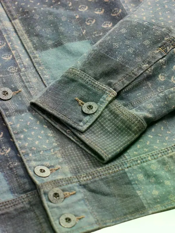 Ralph Lauren Patchwork Button Jacket