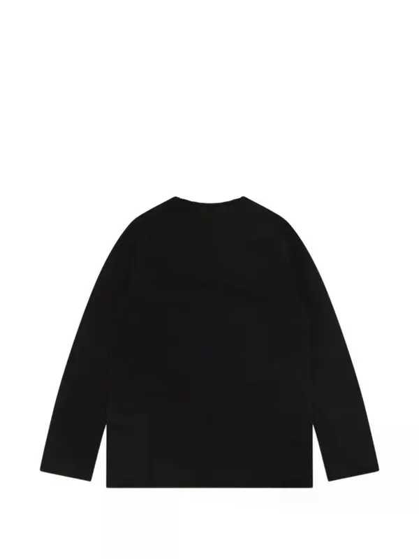 Comme Des Garçons Crew-neck Knitwear With Cutout Details - Black