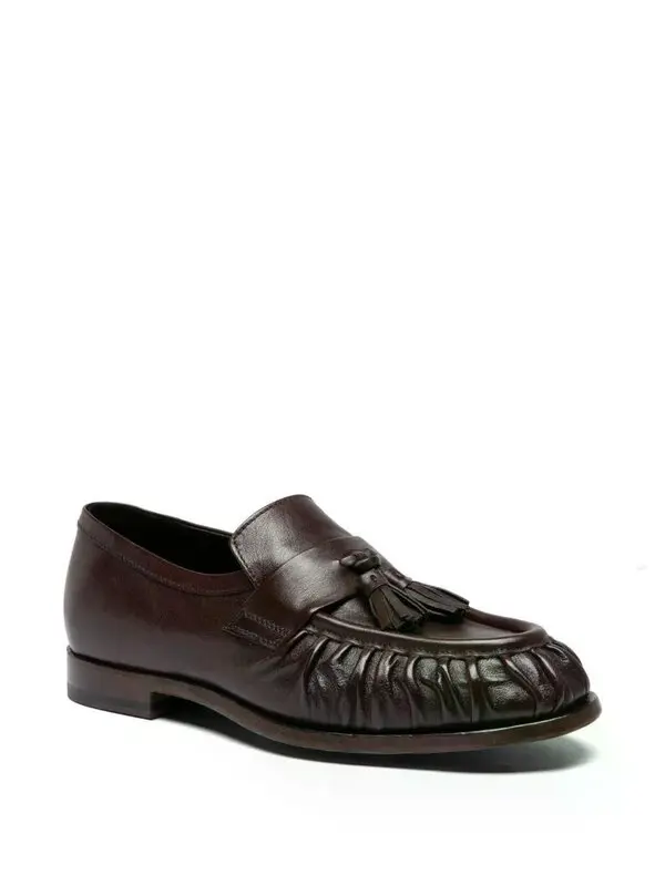 Officine Creative Solitude Tassel Leather Loafers