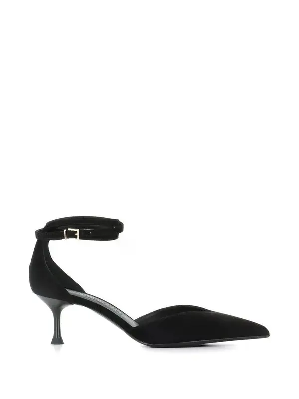 SERGIO LEVANTESI Camelia Ankle-strap Pumps - Black