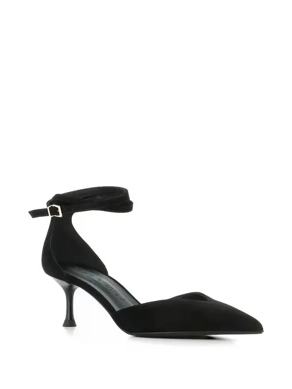 SERGIO LEVANTESI Camelia Ankle-strap Pumps - Black
