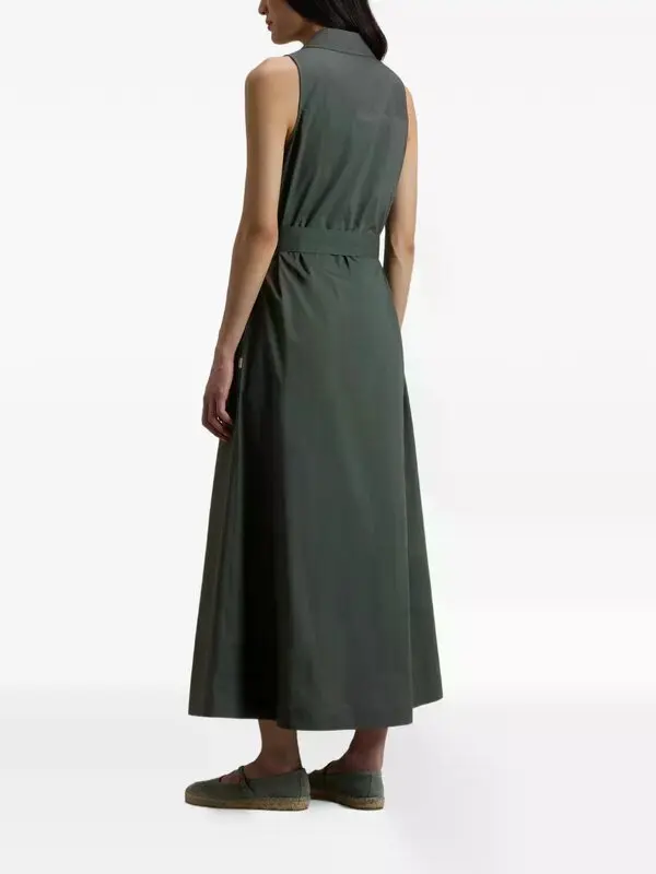 Woolrich Buttoned Belted Midi Dress - Green