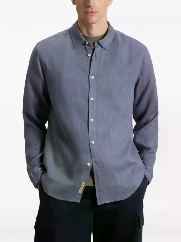 Woolrich Button Long-sleeved Shirt - Blue