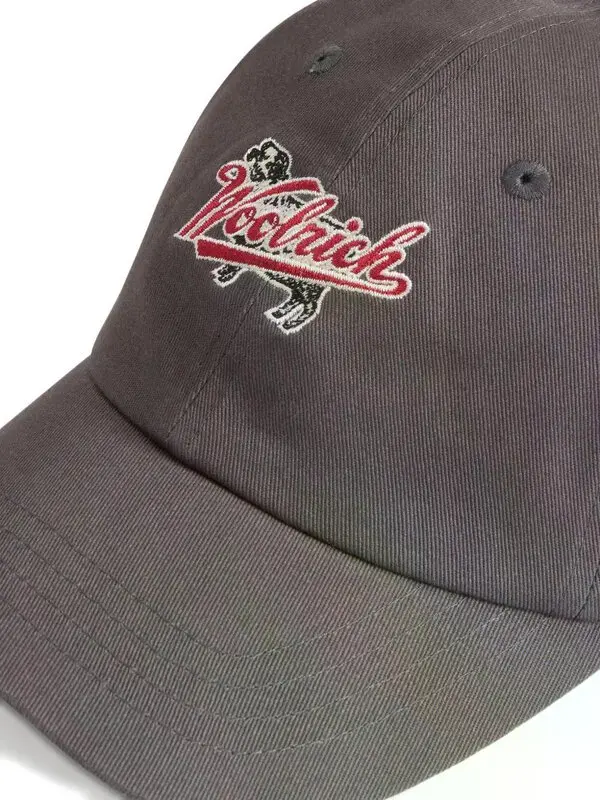 Woolrich Embroidered Logo Baseball Cap - Grey