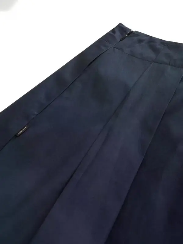 Woolrich Pleated Straight Skirt - Blue