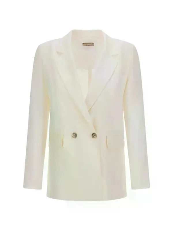 Herno Linen Double-breasted Blazer