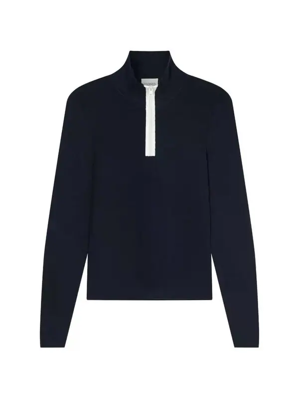 Closed Halfzip Longsleeve Sweater - Blue