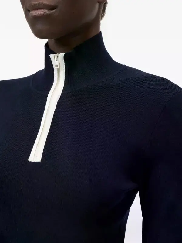 Closed Halfzip Longsleeve Sweater - Blue