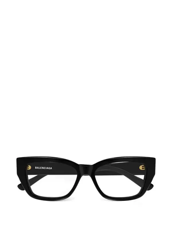 Balenciaga Geometric Frame Glasses - Black