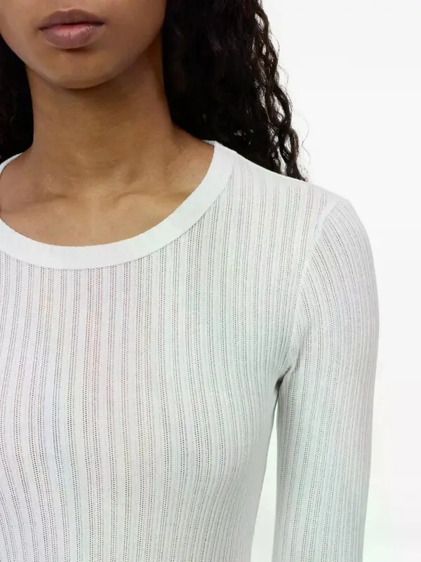 Closed Long Sleeve Crewneck Top