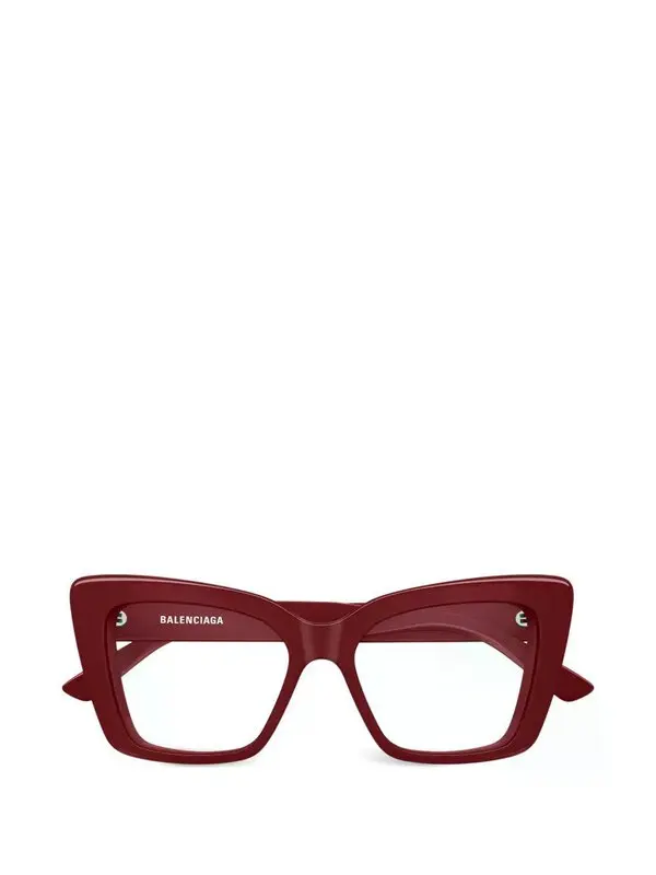 Balenciaga Geometric-frame Eyeglasses - Red