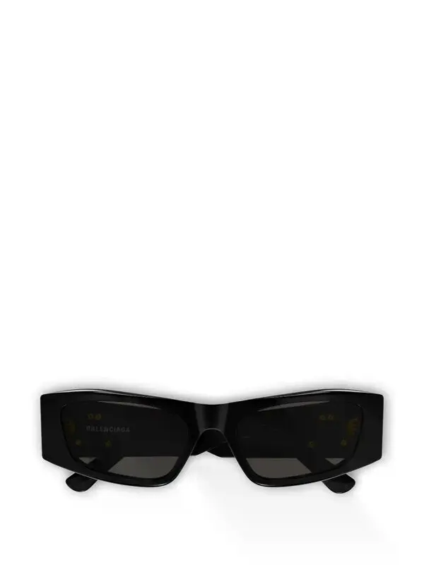 Balenciaga Rectangle Sunglasses - Black