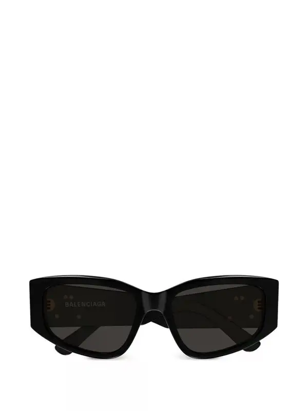 Balenciaga Logo Geometric Sunglasses - Black