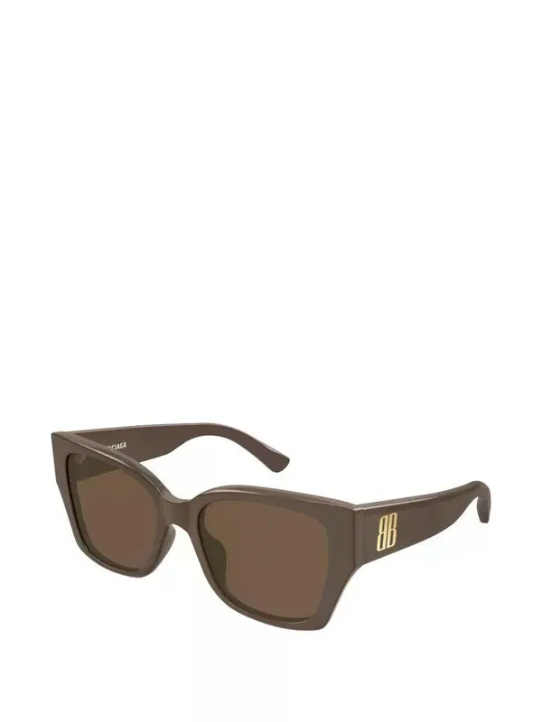 Balenciaga Square Sunglasses - Brown