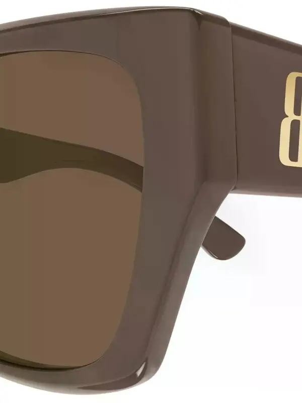 Balenciaga Square Sunglasses - Brown