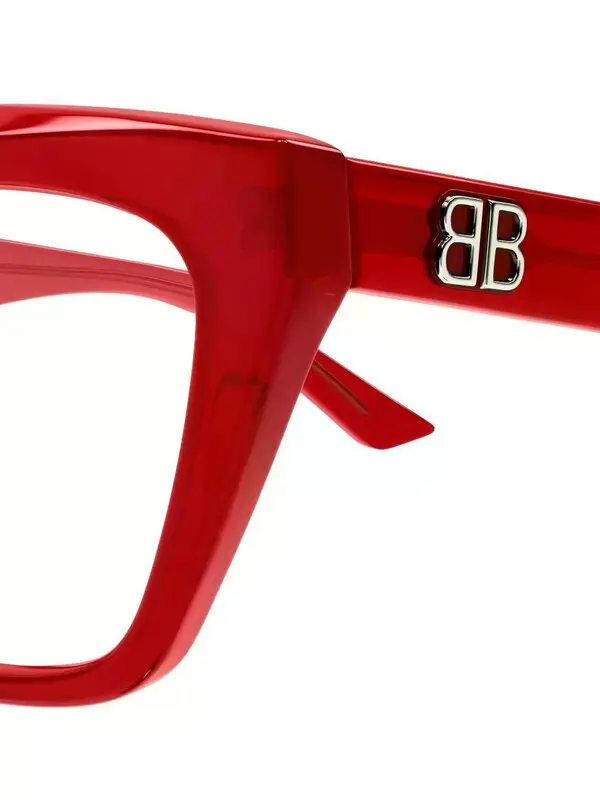 Balenciaga Cat-eye Frame Glasses - Red