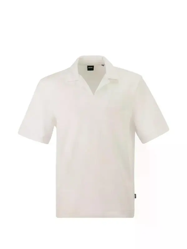 BOSS Cotton Polo Shirt - White