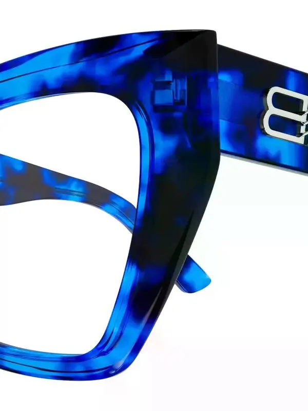 Balenciaga Cat-eye Frame Glasses - Blue