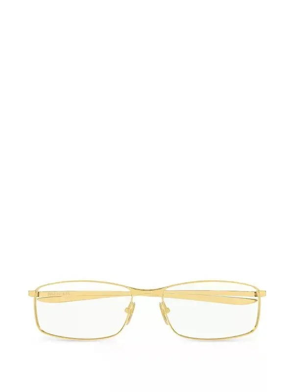 Balenciaga Rectangle-frame Glasses - Gold