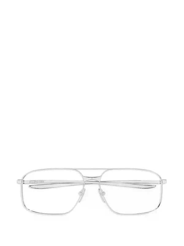 Balenciaga Browline Glasses - Silver