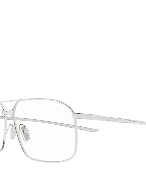 Balenciaga Browline Glasses - Silver