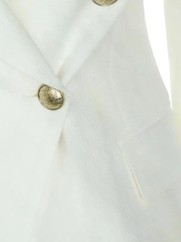 Tagliatore Button Detailed Double-breasted Blazer - White