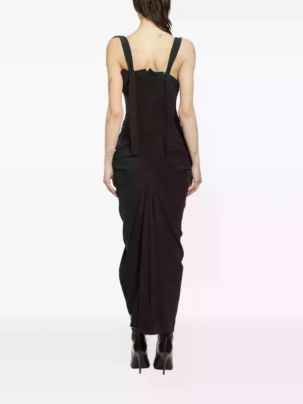 YEHUAFAN Silk Midi Dress