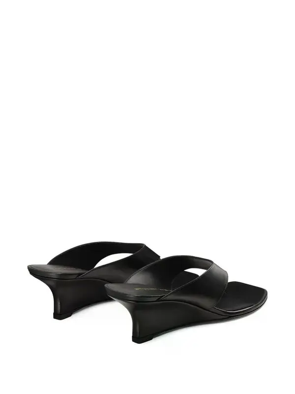STUART WEITZMAN Vinnie Wedge Sandals - Black
