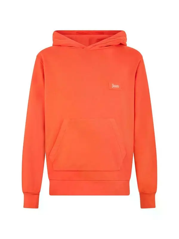 Herno Logo-patch Hoodie - Orange
