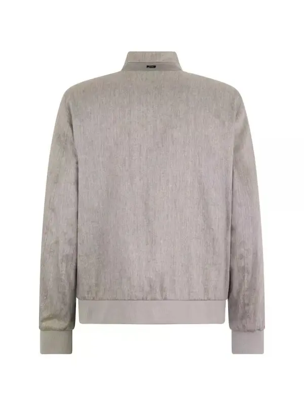 Herno High-neck Bomber Jacket - Grey