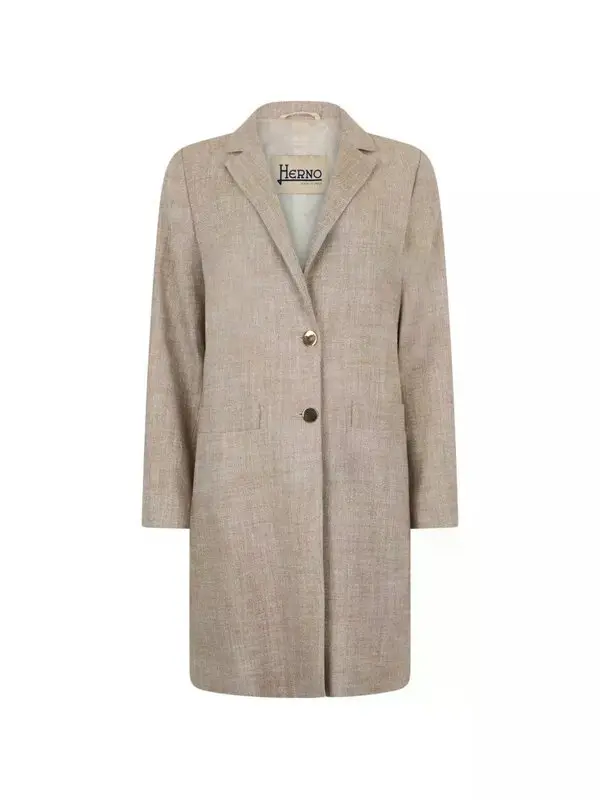 Herno Button-detailed Collared Coat