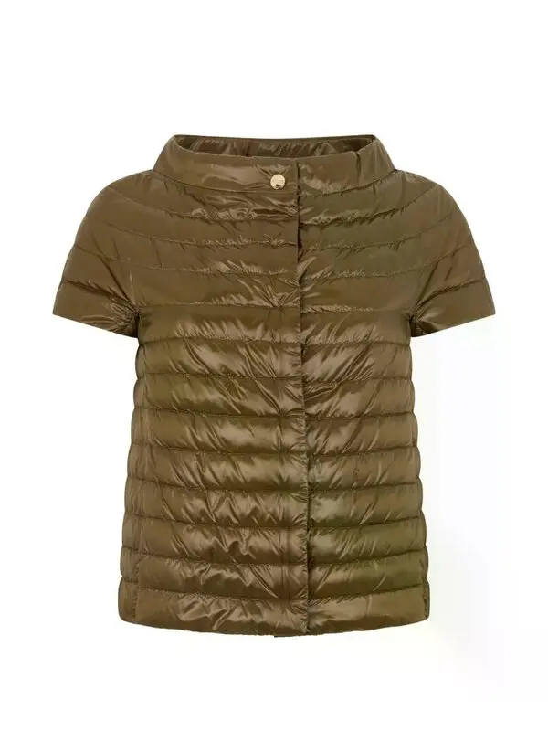 Herno Short-sleeve Puffer Jacket - Brown
