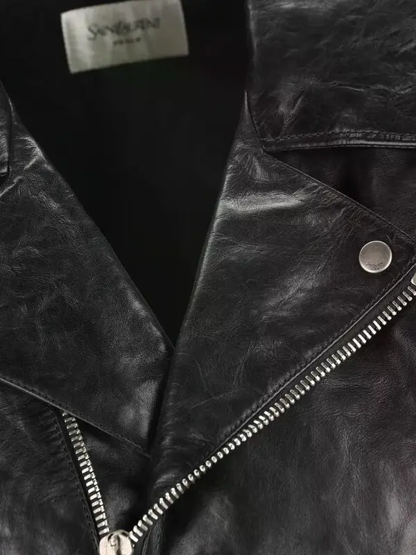 Saint Laurent Leather Biker Vest