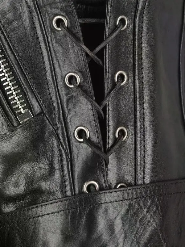 Saint Laurent Leather Biker Vest