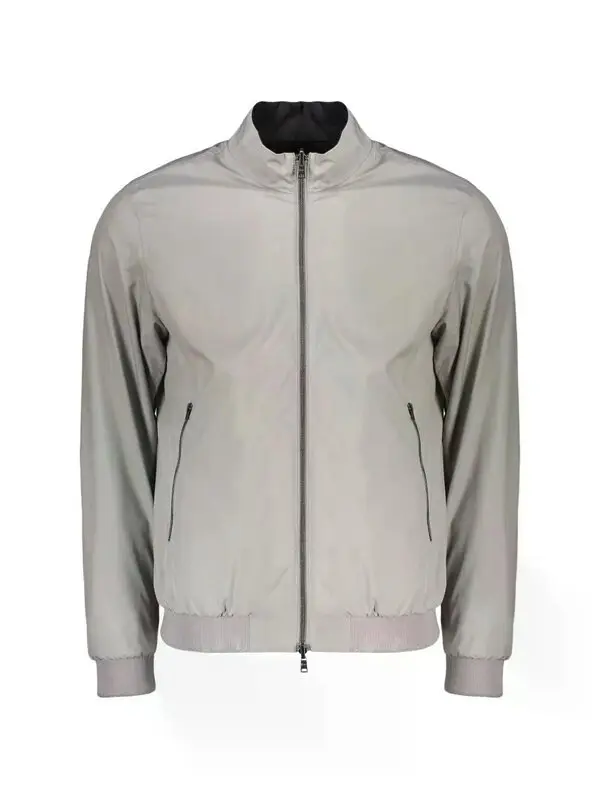 Herno Zip-up Bomber Jacket - Grey