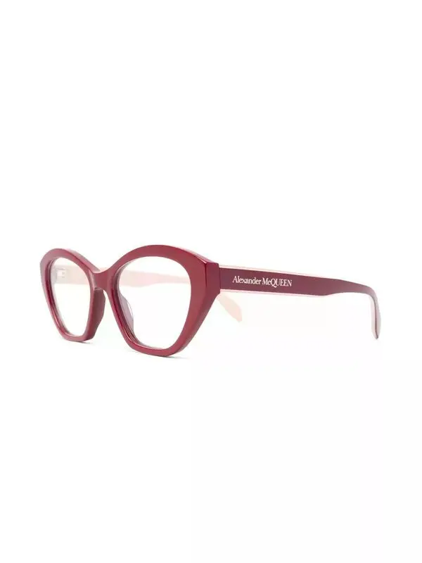 Alexander McQueen Cat-eye Frame Glasses - Red