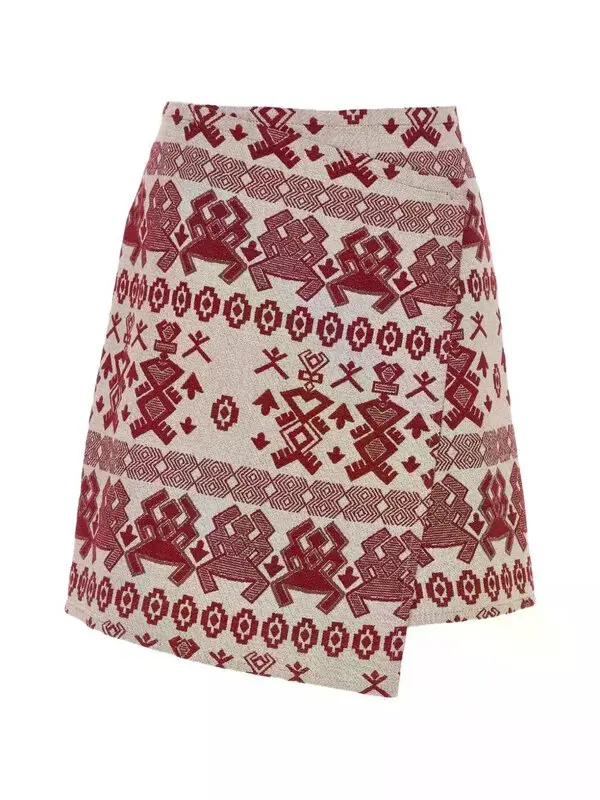 Devotion Geometric-pattern Mini Skirt