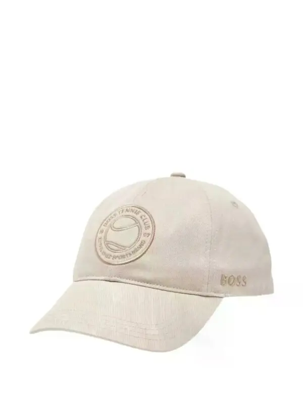 BOSS Embroidered Logo Baseball Hat - Neutrals