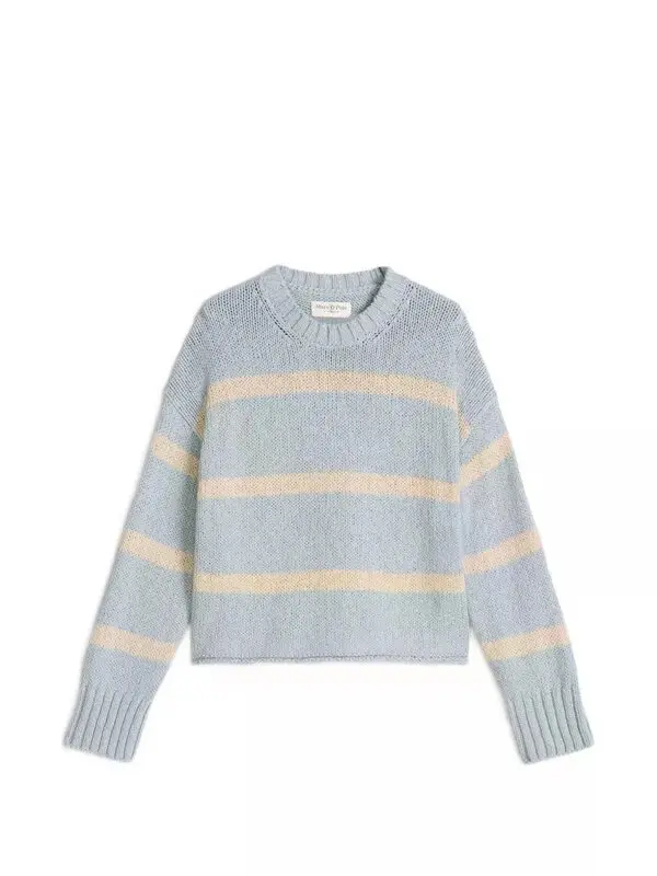 Marc O'polo Striped Long Sleeve Sweater - Blue