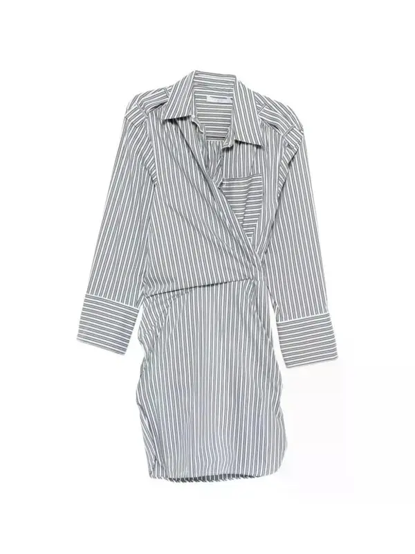 IRO PARIS Lazul Striped Cotton Mini Dress
