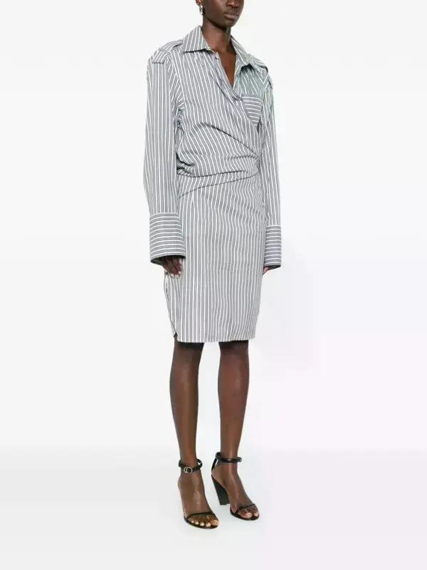 IRO PARIS Lazul Striped Cotton Mini Dress