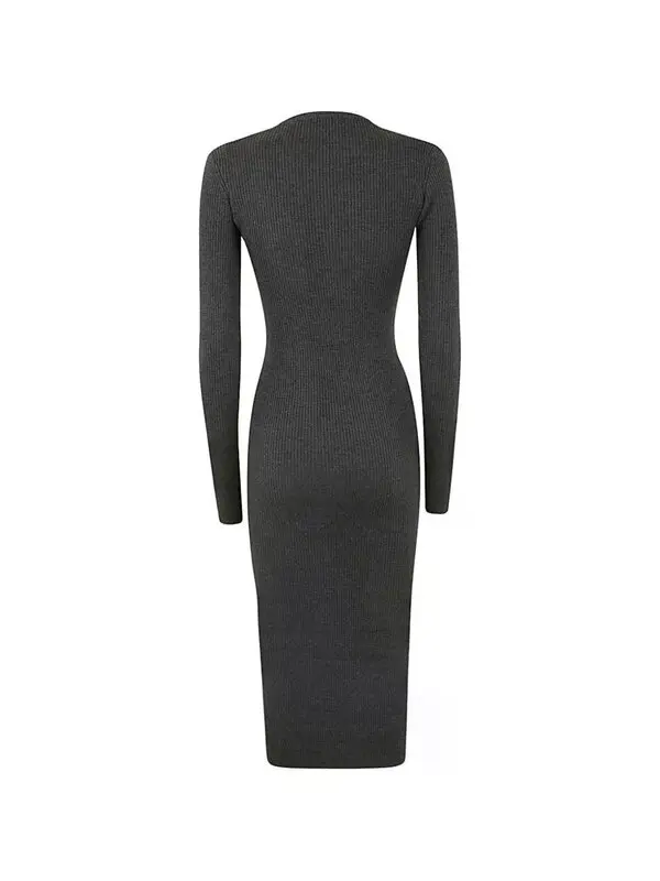 Wardrobe.NYC Ribbed Knit Maxi Dress