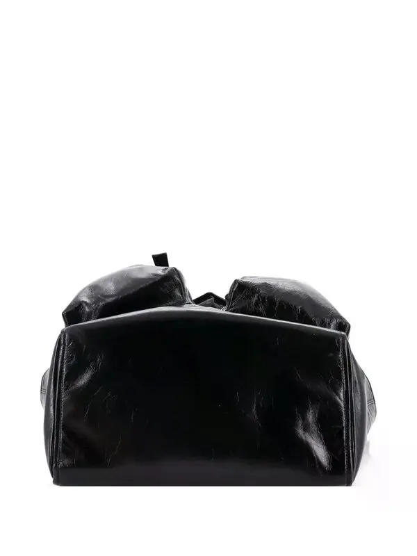 Prada Triple Front Pocket Leather Tote Bag