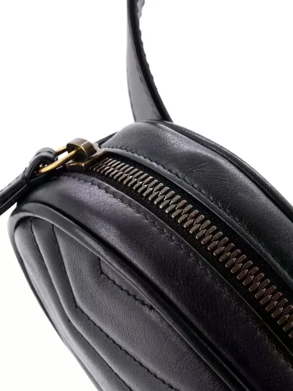 Gucci Gg Marmont Matelasse Leather Belt Bag - Black