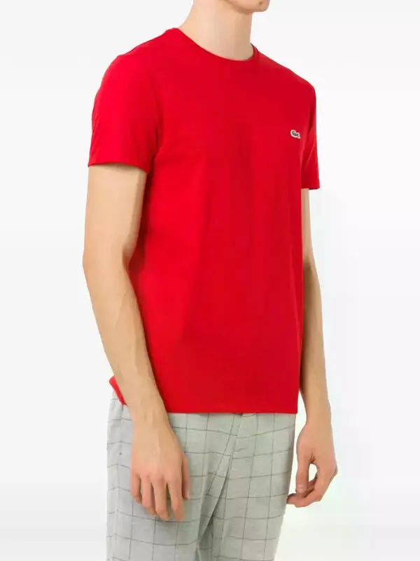 Lacoste Regular-fit Cotton-jersey T-shirt - Red