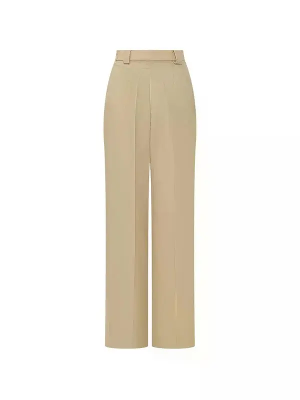 MOMS PANTS Pleated Wool Trousers