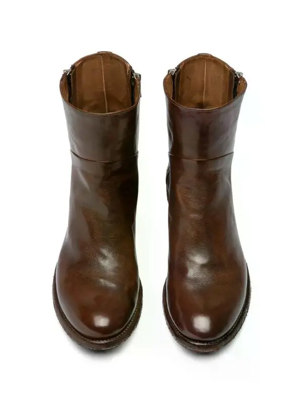 Officine Creative Lison Zip Leather Boots