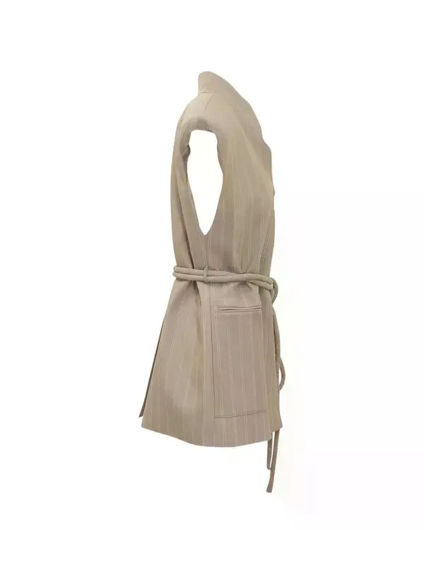 MOMS PANTS Striped Belted Jacket