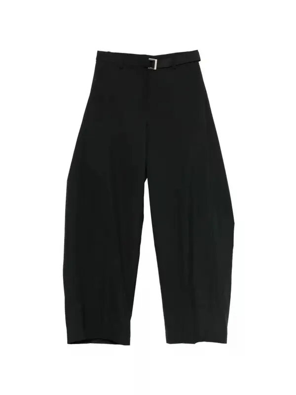 Sacai Wide-leg Belted Trousers